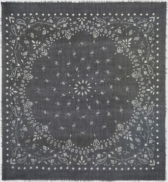 Kujten Foulard Bandana Effy Cachemire Noir