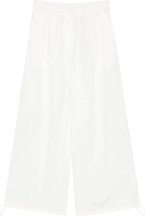 Max Mara Femme, Pantalons, Blanc, Taille: 40 FR Pantalon Baggy en Coton