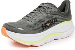 Hoka One One Hoka Baskets Bondi 9 pour homme, Gris asphalte/gravier, 41.5 EU