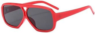 Generic Lunettes De Soleil Carrées For Homme, For Lextérieur, Les Vacances, Déplacements, La Conduite, For Femme(Red)