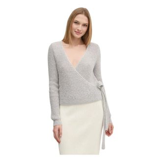 Oui Damen, Strickwaren, Grau, LGr&ouml;&szlig;e
