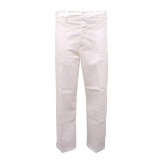 Department Five Wei&szlig;e Crop Hose DUE Modell - - Trousers - Damen - Wei&szlig; - W28