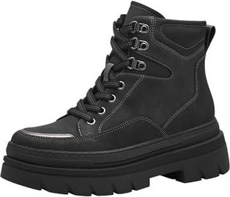 Marco Tozzi Bottines à Lacets pour Femme 2-26297-43 Botte Tendance, Noir/Comb, 40 EU