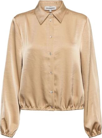 &Co Woman Weite- lange Bluse - - Blouses & Shirts - Damen - Beige - XS