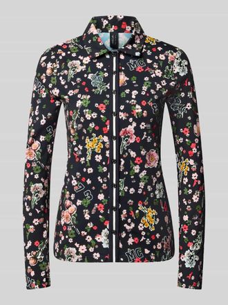 Marc Cain Slim Fit Hemdbluse mit floralem Allover-Print