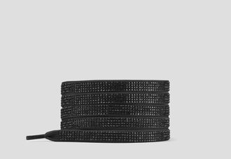 Alexander Smith Black laces in full strass for women