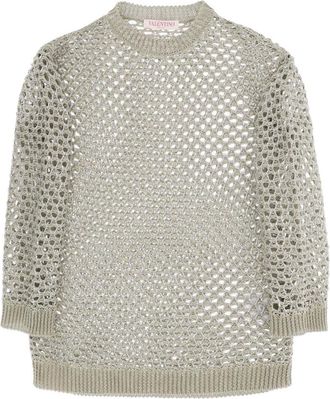 Valentino Garavani Femme, Pulls, Vert, Taille: 36 FR Pulls &agrave; col rond