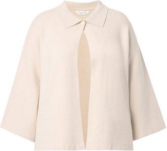 Miamoda Strickjacke Strickjacke Cape-Form weite 3/4-Glocken&auml;rmel