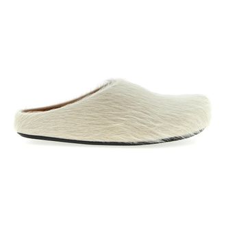 Marni Long-Haired Fussbett Sabot - - Shoes - Herren - Wei&szlig; - 40 EU