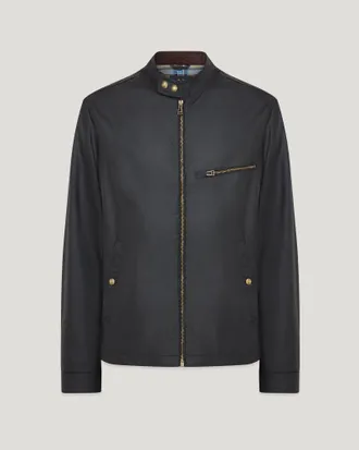 Belstaff Belstaff Veste Walkham pour homme Coton ciré NOIR Taille 44