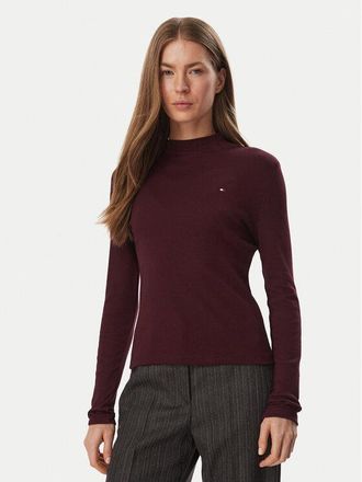 Tommy Hilfiger Bluse Cody WW0WW47307 Dunkelrot Slim Fit