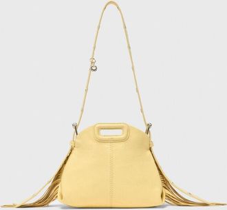 Maje Tasche Miss M Mini, Craquel&eacute; Matt - Gelb - Maje