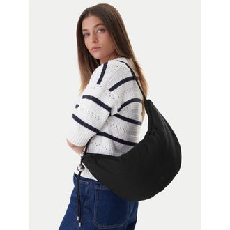 Calvin Klein Handtasche Calvin Klein Nylon Cord Small Hobo Bag LV04F3382G Schwarz