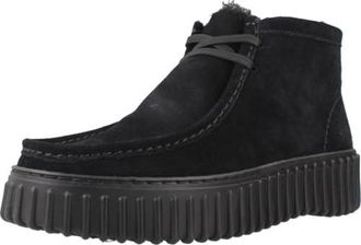 Clarks Bottes Torhill Moss pour femme en daim noir, Noir, 37.5 EU