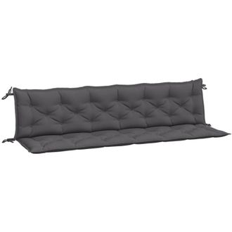 vidaXL Gartenbank-Auflagen 2 Stk. Anthrazit 200x50x7 cm Oxford-Gewebe - Vidaxl