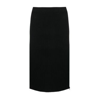Tom Ford Zipped Ribbed Silk Skirt - - Skirts - Damen - Schwarzk - S