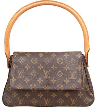 Louis Vuitton Crossbody Bags - Louis Vuitton Canvas Monogram Looping PM Handbag - Gr. unisize - in Braun - f&uuml;r Damen