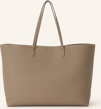 Fendi Shopper Roll Medium Mit Pouch beige