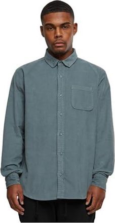 Urban Classics Corduroy Shirt Chemise, Bleu poussiéreux, XL Homme