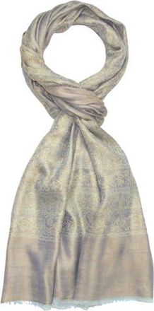 Lorenzo Cana Lorenzo Cana 7857711 &Eacute;charpe de luxe en laine et soie pour homme Tissu jacquard 50 % laine 50 % soie Beige Bleu clair Jaune, Beige/orange/aqua, Ma&szlig;e: 