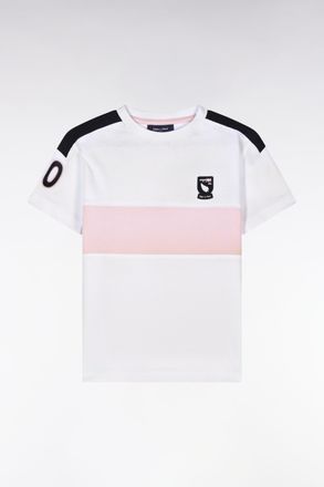 Eden Park T-shirt Nouvelle Z&eacute;lande En Coton Blanc Coupe Droite