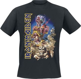 Iron Maiden Somewhere Homme T-Shirt Manches Courtes Noir 4XL 100% Coton Regular/Coupe Standard