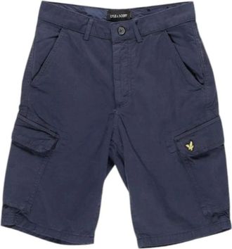 Lyle & Scott Homme, Shorts, Bleu, Taille: W29 Short Cargo Coupe Standard