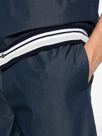 PANICALE Mens Striped-Detail Drawstring Shorts Ss26 M