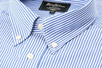 Bexley Marlon - Chemise homme bleu ocean et blanc