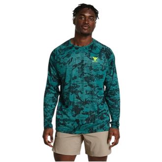 Under Armour Project Rock Oberteil f&uuml;r Herren, Iso-Chill-Material (Gr&uuml;n/Schwarz)