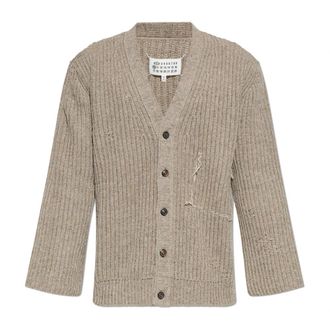 Maison Margiela Cardigan im Vintage-Look - - Knitwear - Herren - Beige - XS