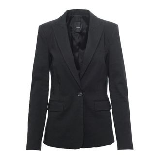 Pinko Pinko, Femme, Vestes, Noir, Taille: 40 FR Equilibrato Blazer