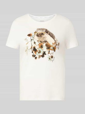 Marc Cain T-Shirt mit Motiv-Print und Rundhalsausschnitt