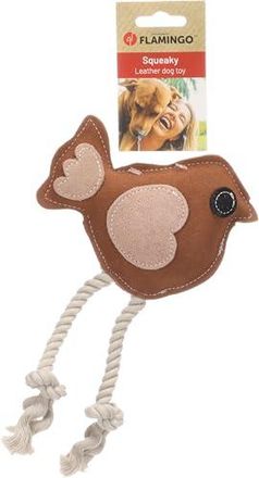 Flamingo HS Leder SWA Vogel BRAUN 14x26x4,5CM