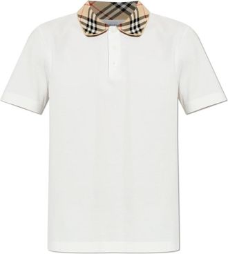 Burberry Homme, Tops, Blanc, Taille: 2XL Polo Eva