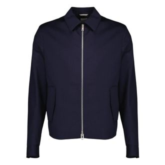 Dior Woll Rei&szlig;verschlussjacke - - Jackets - Herren - Blau - L