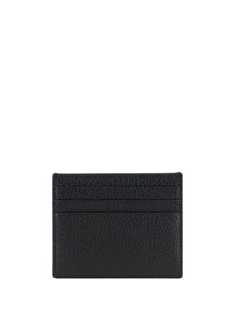 Prada Mens Leather Card Holder Nero Calf Bos Taurus Wallet