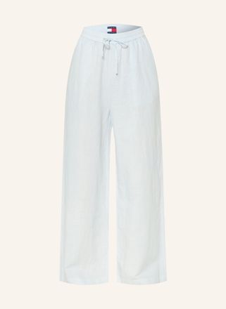 Tommy Jeans Hose Mit Leinen blau