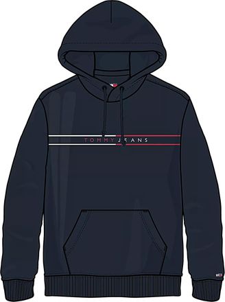 Tommy Jeans Herren TJM Reg Entry Graphic Hoodie EXT Dm0dm20847 Kapuzenpullover, Blue (Dark Night Navy), L EU