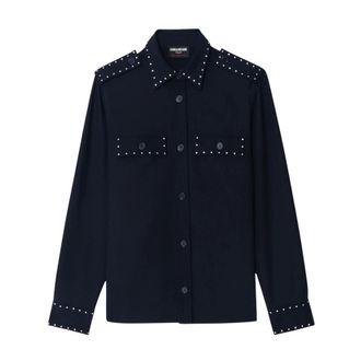 Zadig&Voltaire Taskam Strass Hemd - - Blouses & Shirts - Damen - Blau - M