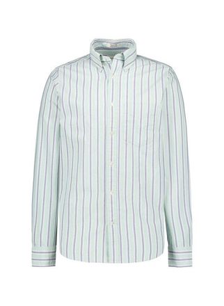 GANT Herren Hemd gr&uuml;n gestreift