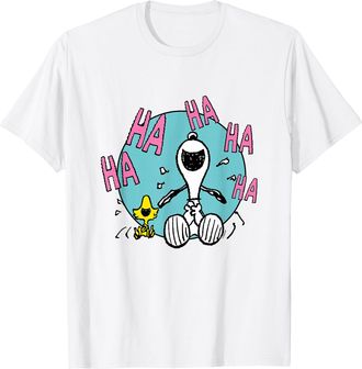 Peanuts Erdnüsse - Lachender Woodstock Snoopy T-Shirt