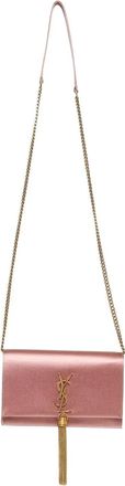 Saint Laurent Kate Clutch mit Quasten - Rosa