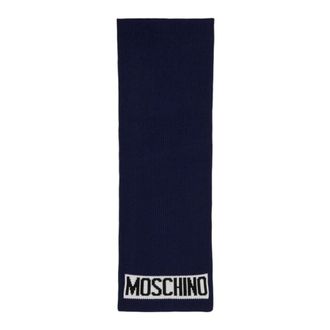 Moschino Wollmischung Schal - - Accessories - Herren - Blau - ONE SIZE