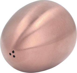 CHICIRIS Salz- und Pfefferstreuer, Edelstahl-Salzstreuer in Eiform, Gewürzspender mit 3 Löchern für die Küche zu Hause(Roségold)