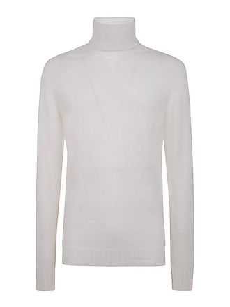 MD75 Pull Col Roulé - Blanc