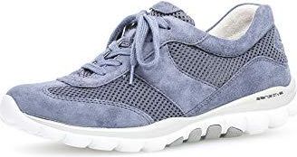 Gabor Shoes Femme Rollingsoft Sneakers Basses, Bleu (Nautic 26), 38 EU