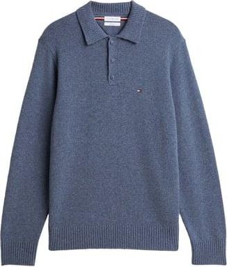 Tommy Hilfiger Pull droit col polo en laine