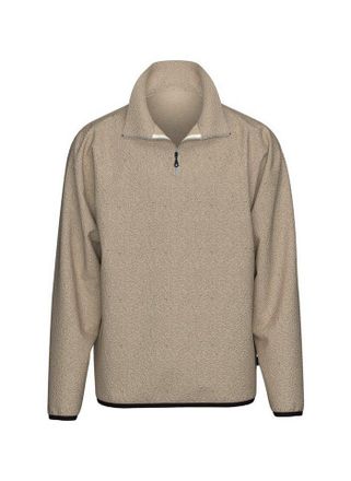 Trigema Sweater TRIGEMA Langarmshirt aus Boucl&eacute; mit Stehkragen