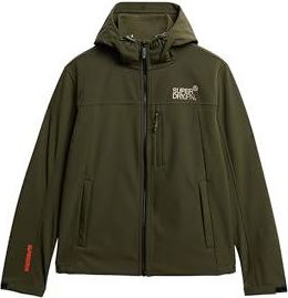 Superdry Hooded Soft Shell Trekker JKT Anorak, Kaki, XX-Large Homme